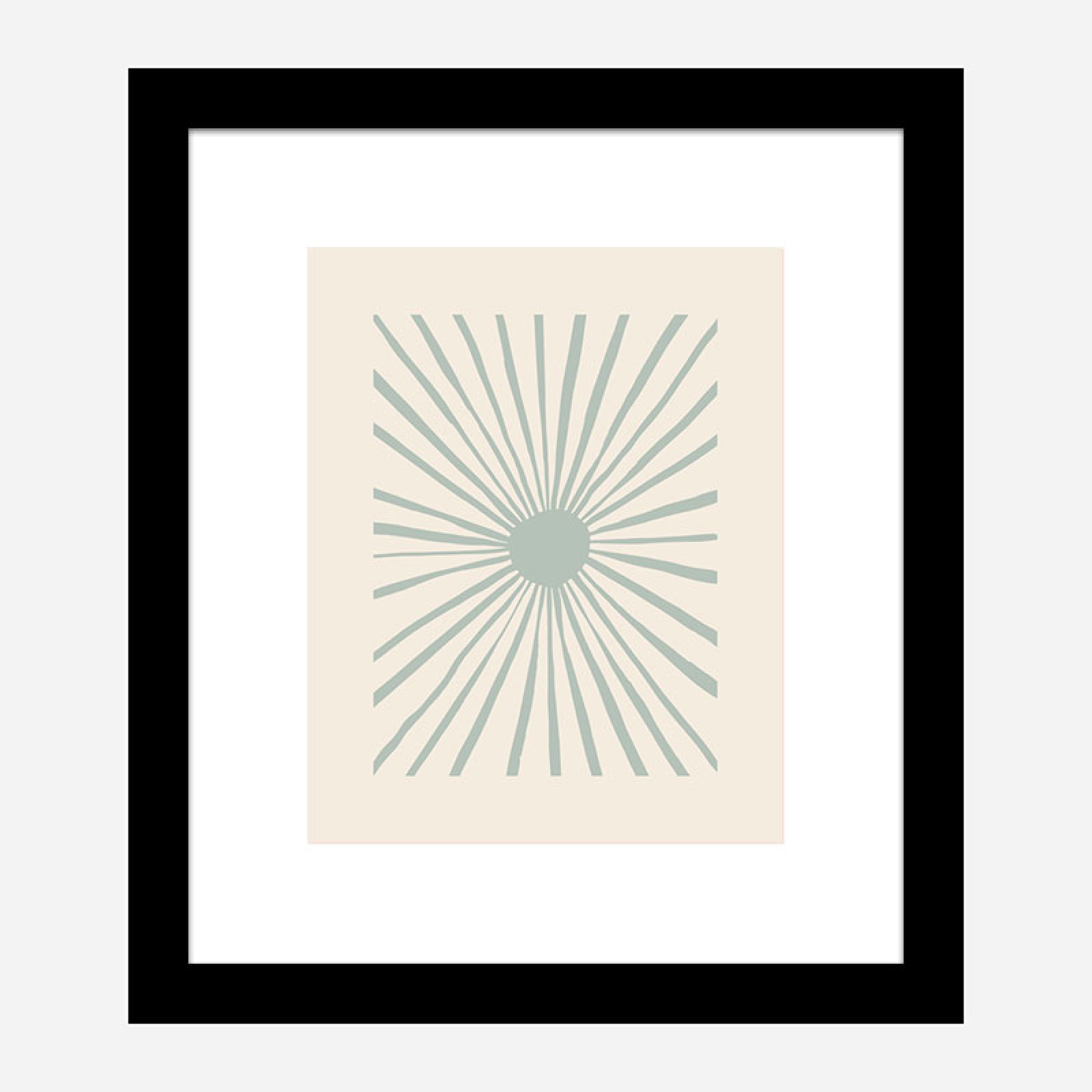 The Sun Grey Art Print