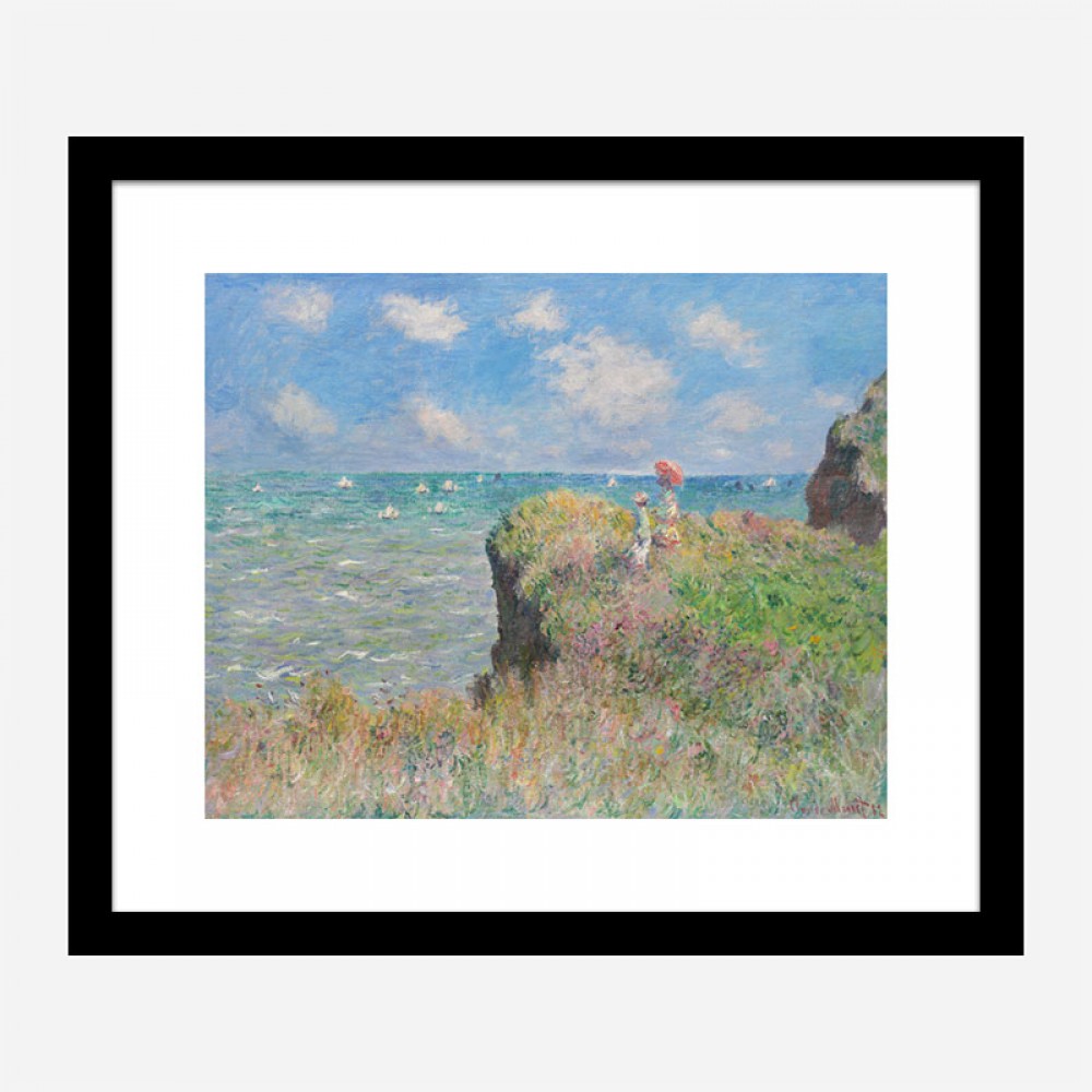 Cliff Walk at Pourville by Claude Monet Art Print