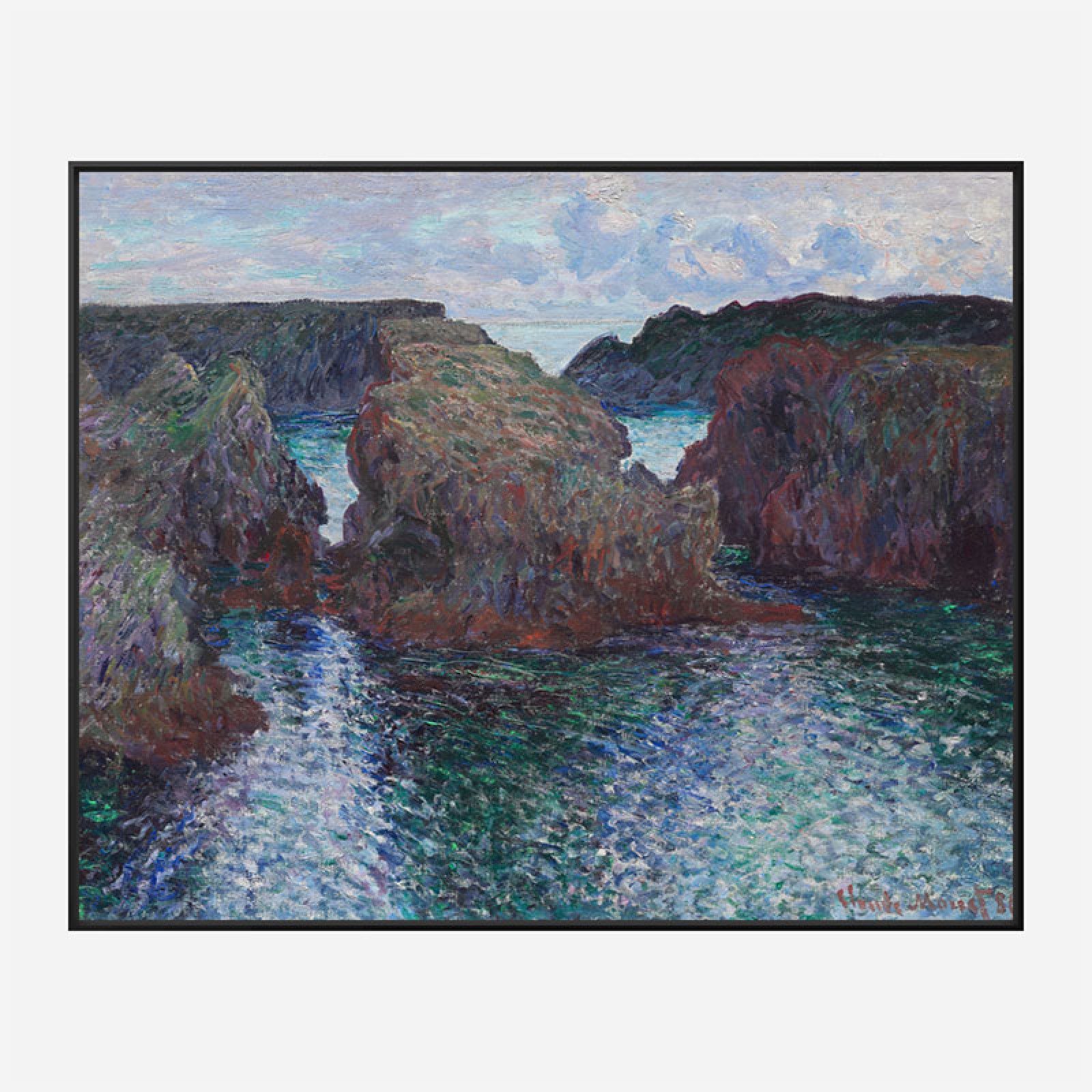 Rocks at Port Goulphar by Claude Monet Art Print