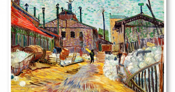 The Factory by Vincent Van Gogh Art Print