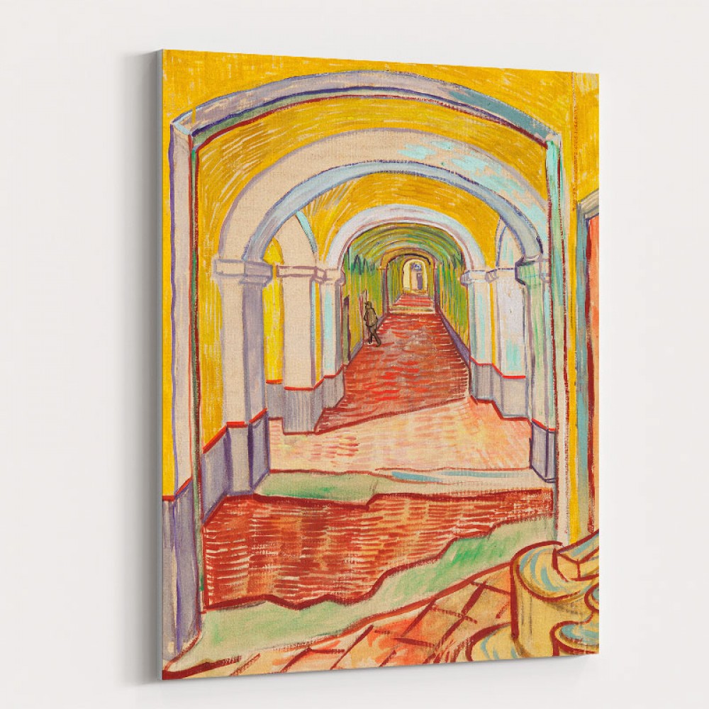 Corridor in the Asylum by Vincent Van Gogh Art Print