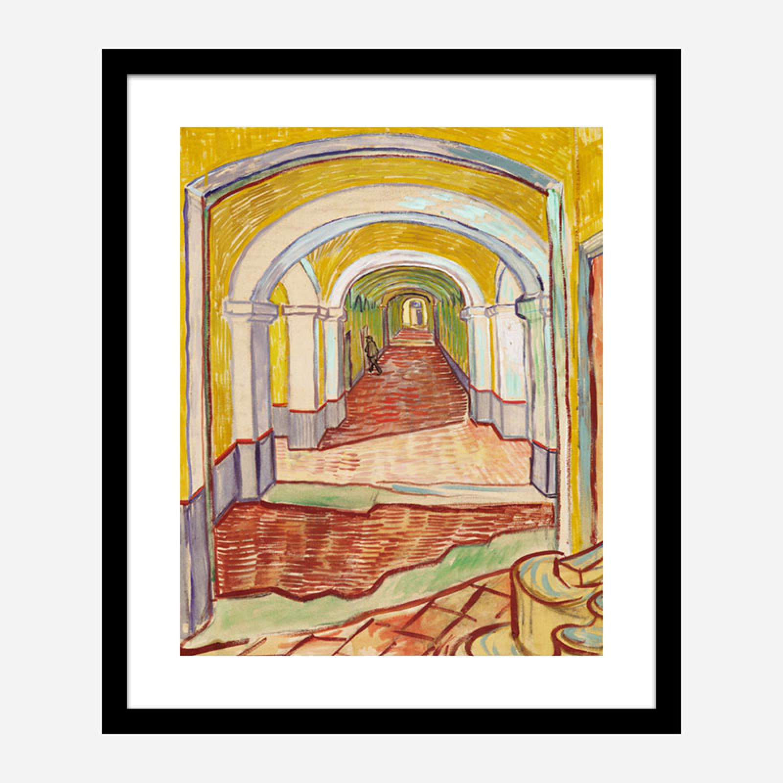 Corridor in the Asylum by Vincent Van Gogh Art Print