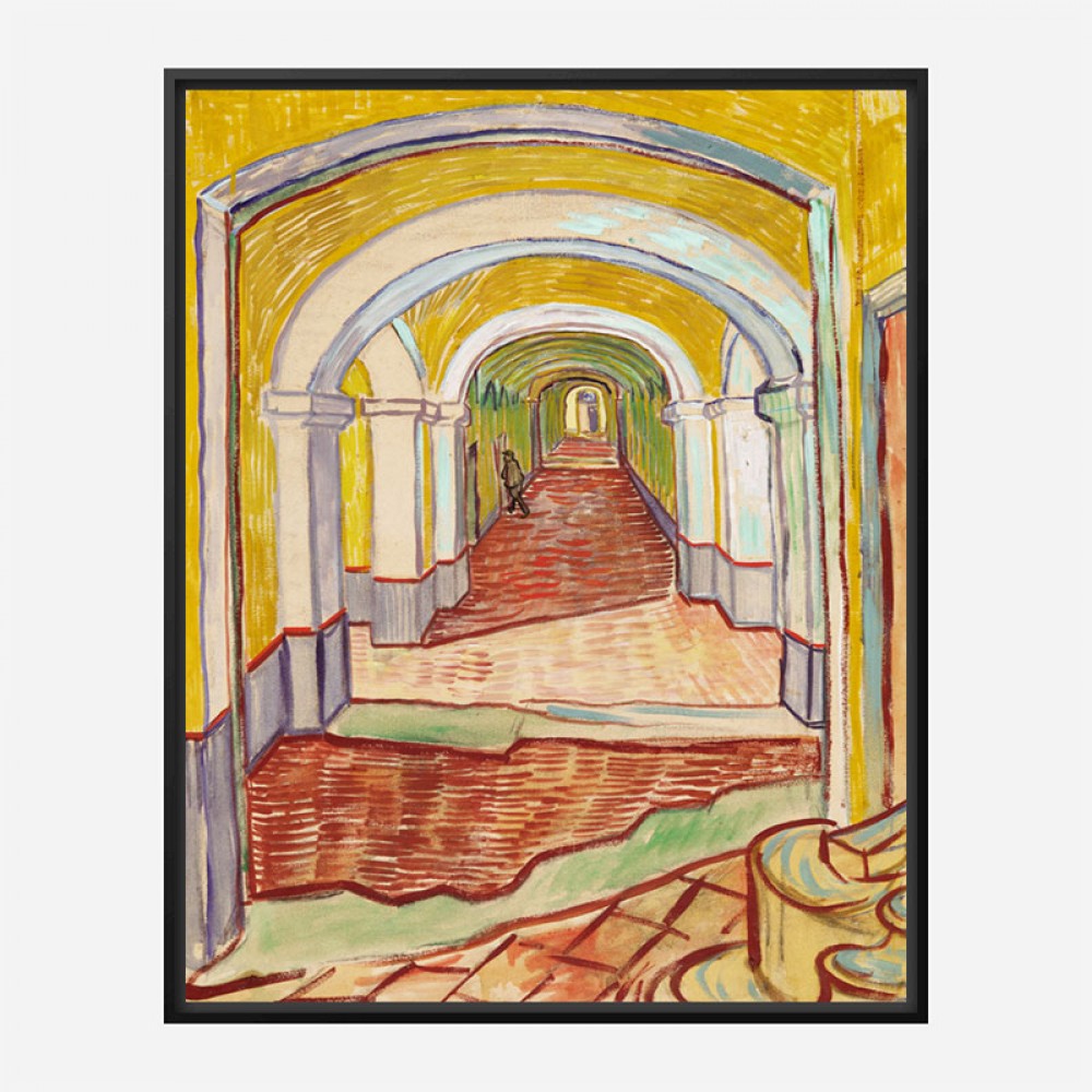 Corridor in the Asylum by Vincent Van Gogh Art Print