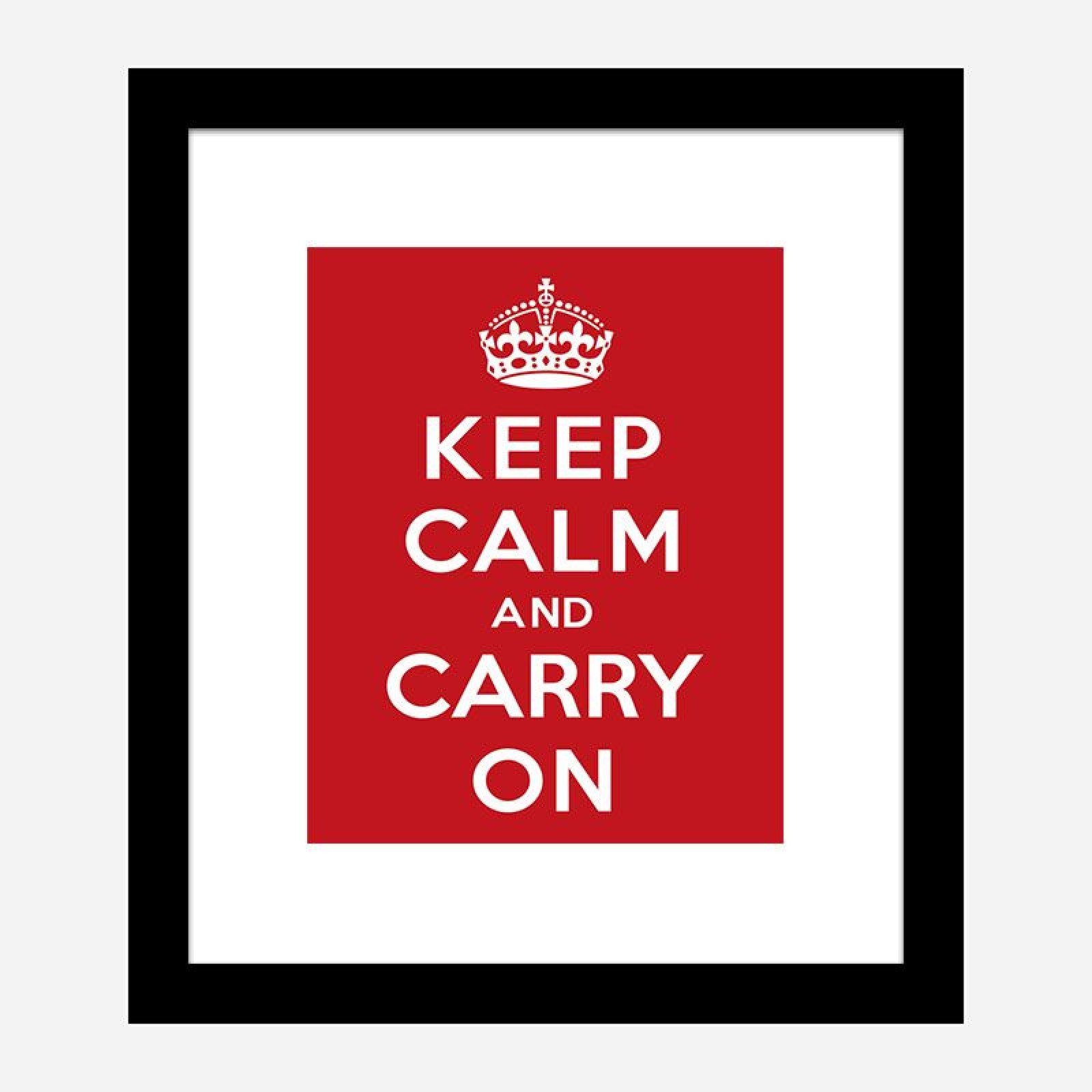 Keep Calm and Carry On Art Print