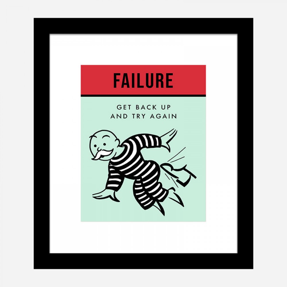 Failure Motivational Art Print