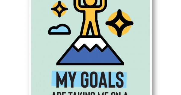 My Goals Motivational Art Print