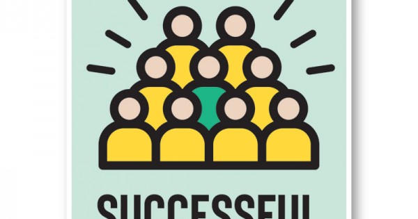 Successful Motivational Art Print