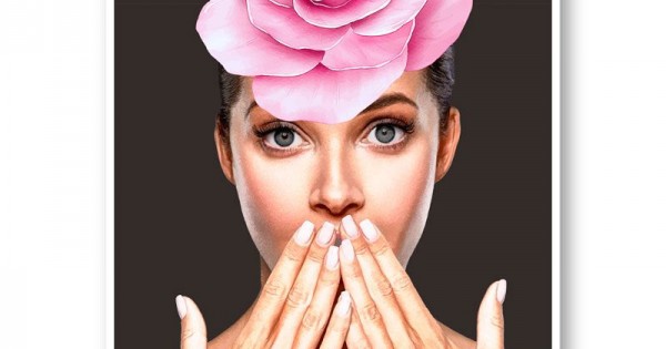 Pink Flower Head Art Print