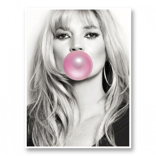 Brigitte Bardot Bubble Gum Art Print