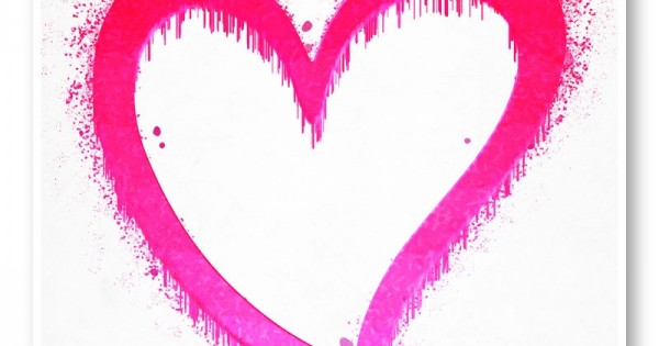 Pink Heart Art Print