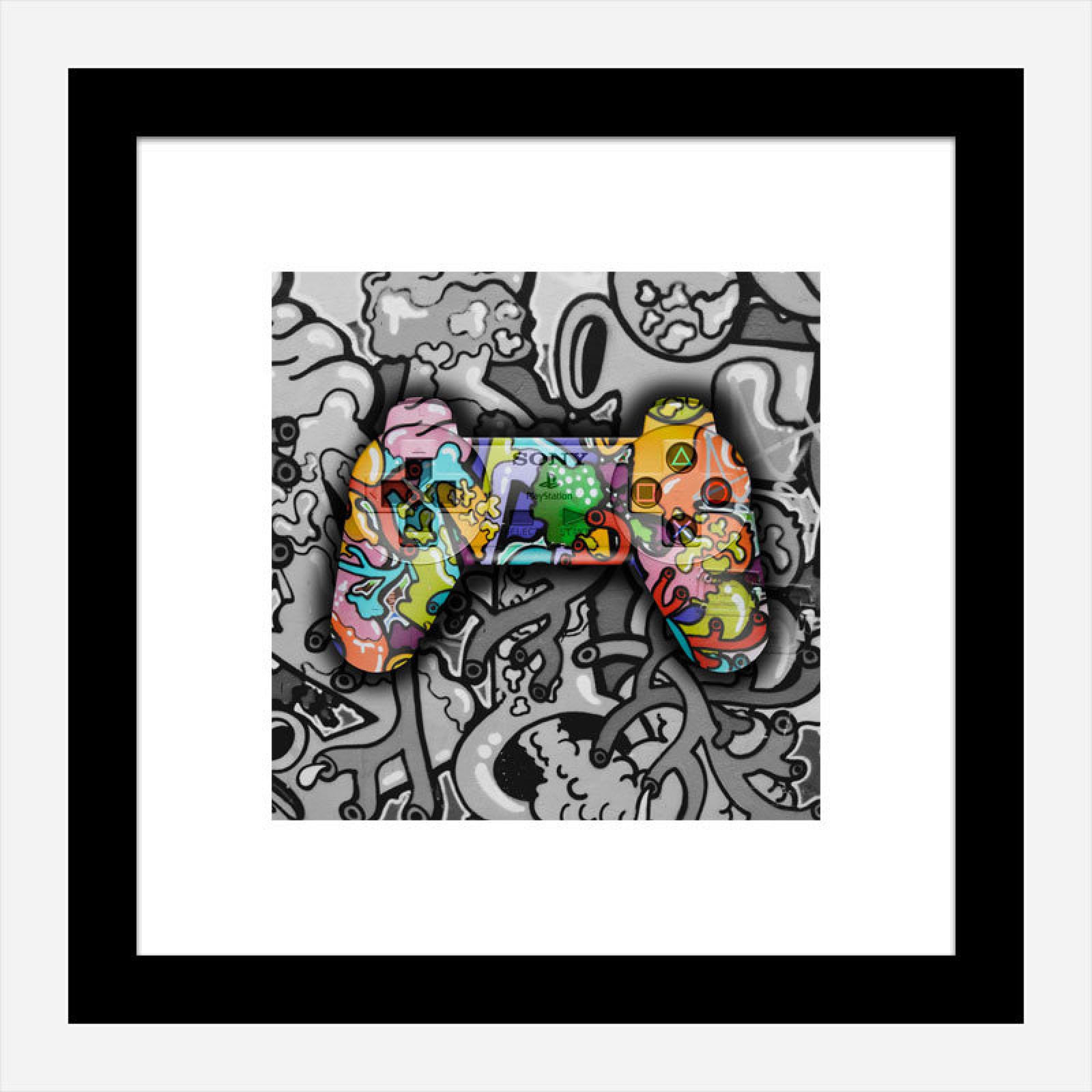 Gamer Graffiti Art Print