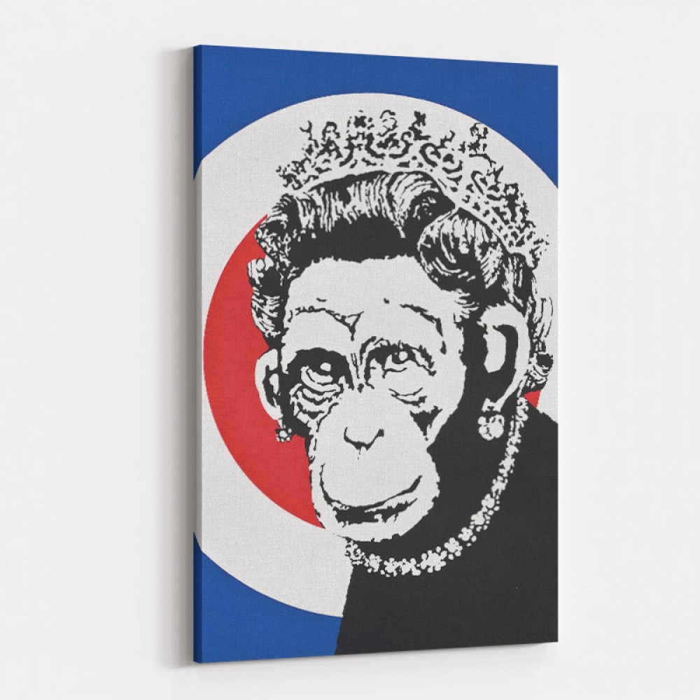 Banksy Monkey Queen Art Print
