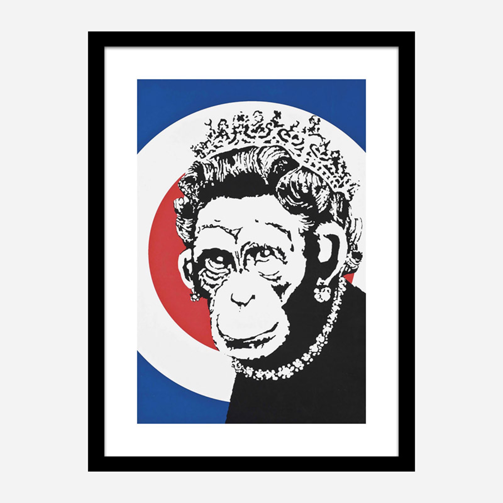 Banksy Monkey Queen Art Print