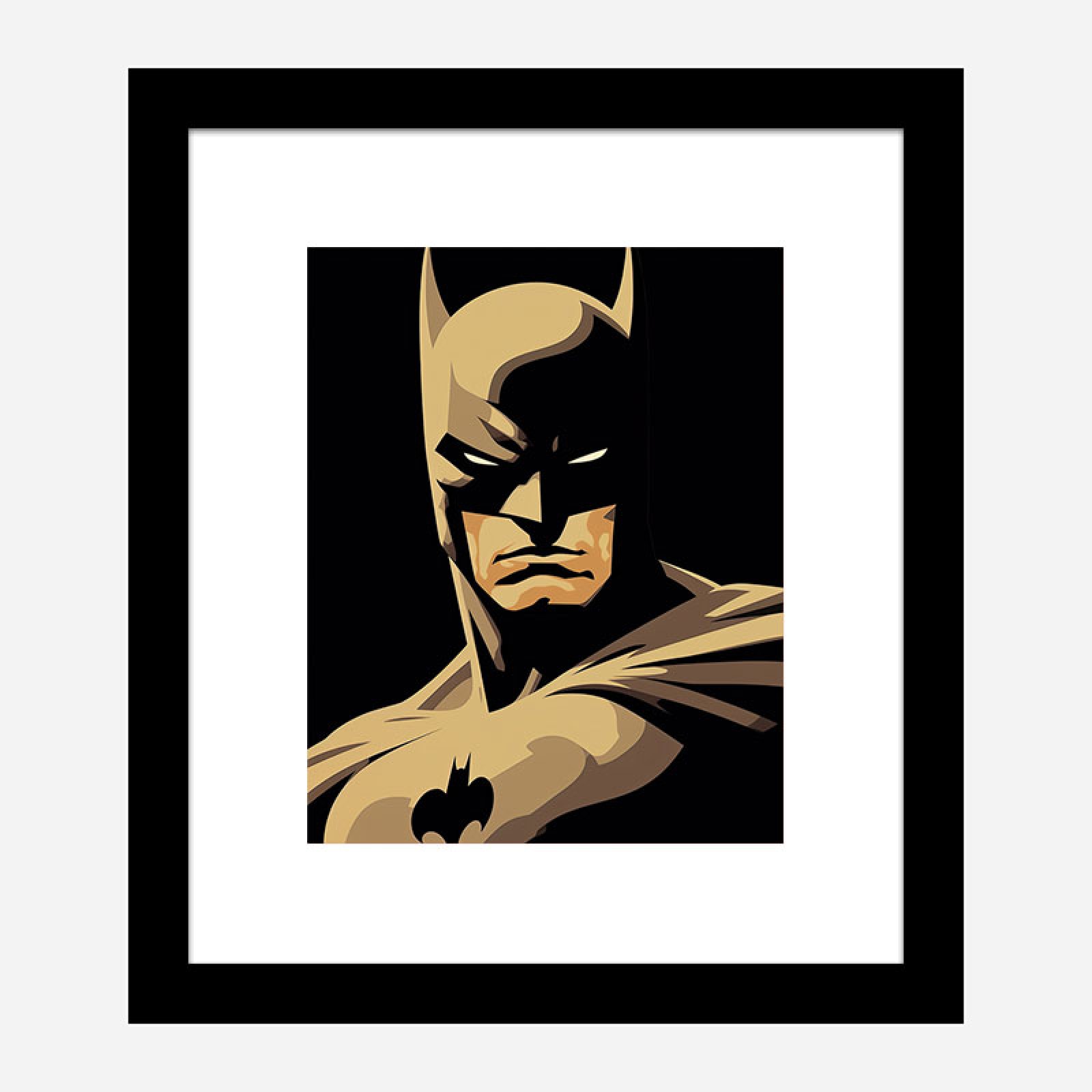 Batman Brown Illustration Art Print