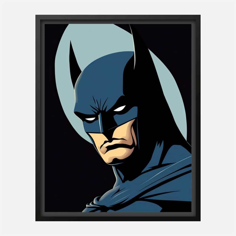 Blue Batman Art Print