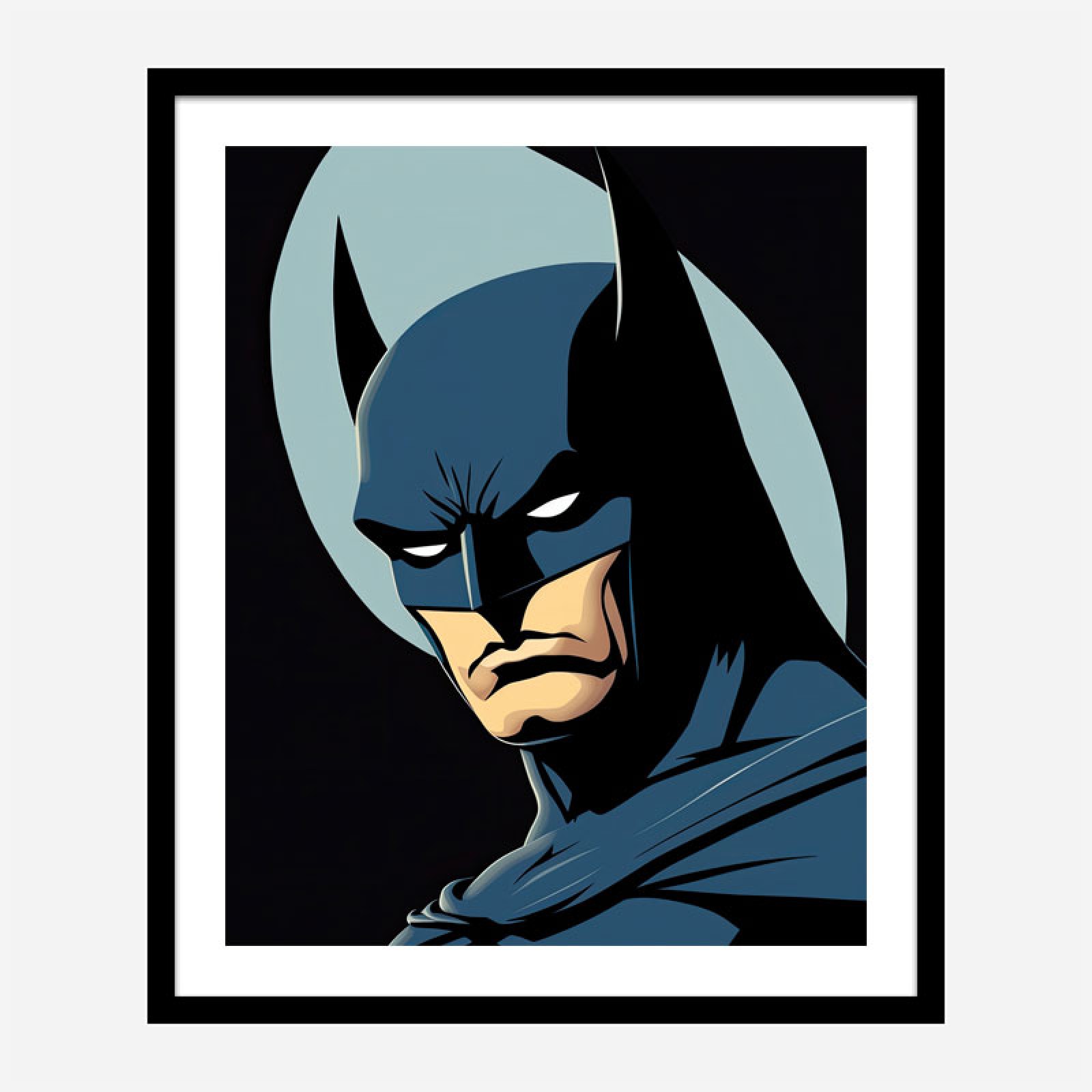 Blue Batman Art Print