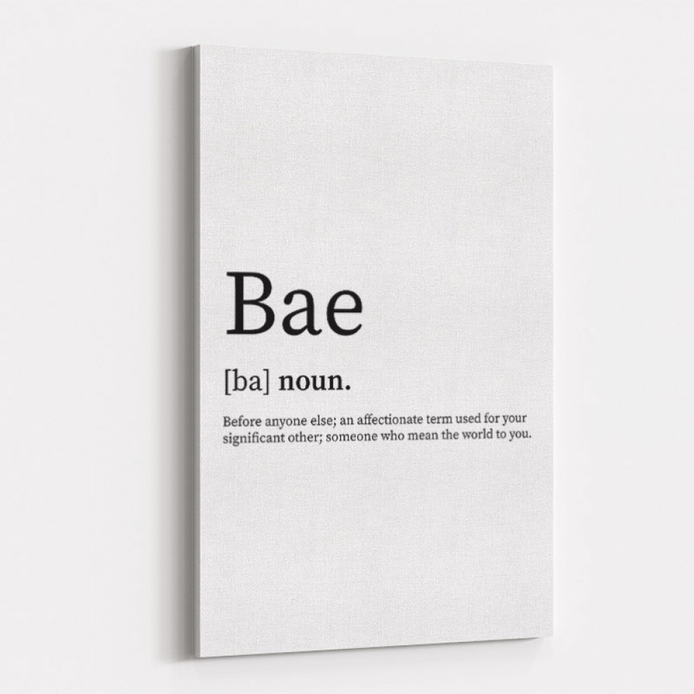 BAE Definition Typography Wall Art