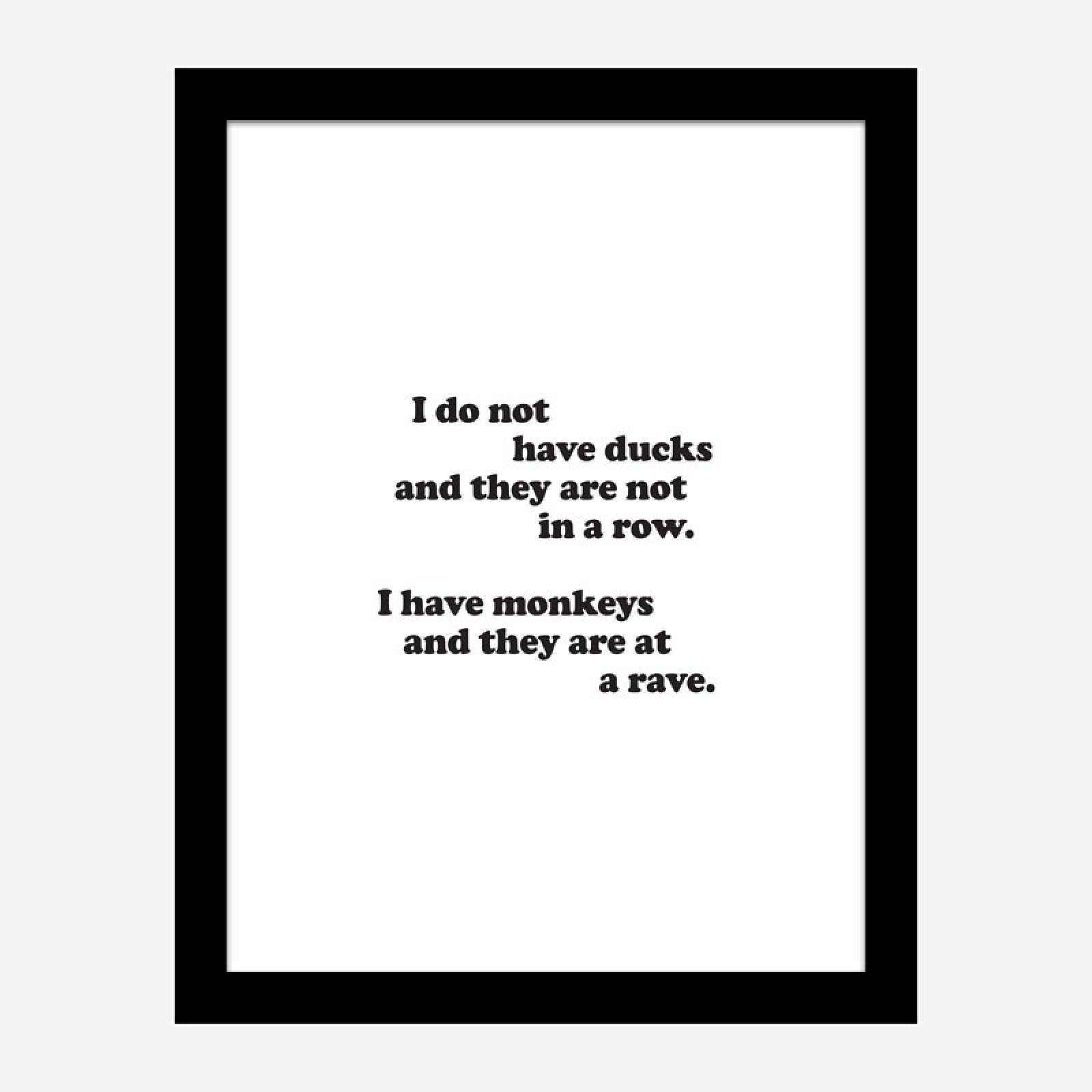 Monkeys At A Rave Art Print