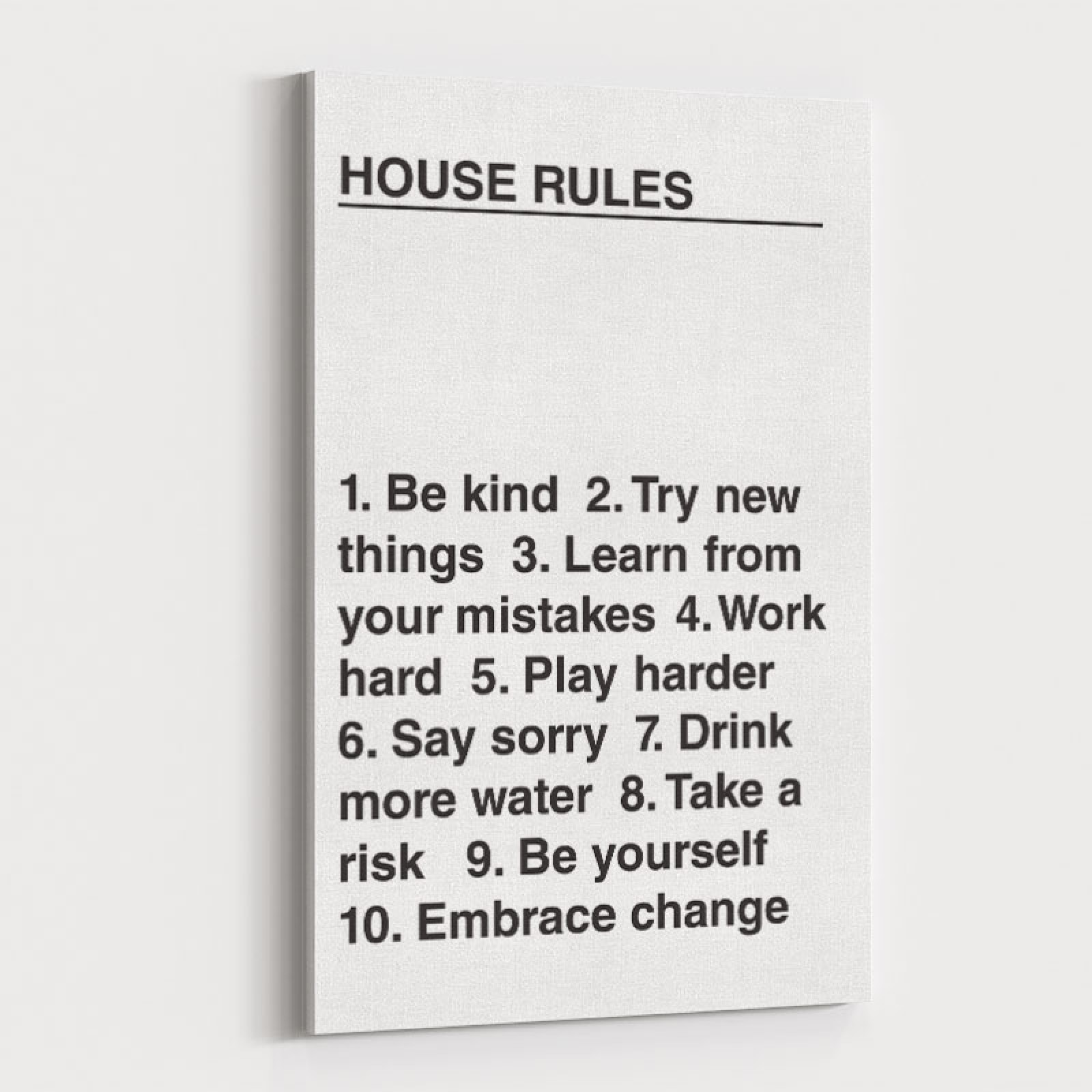 House Rules Art Print